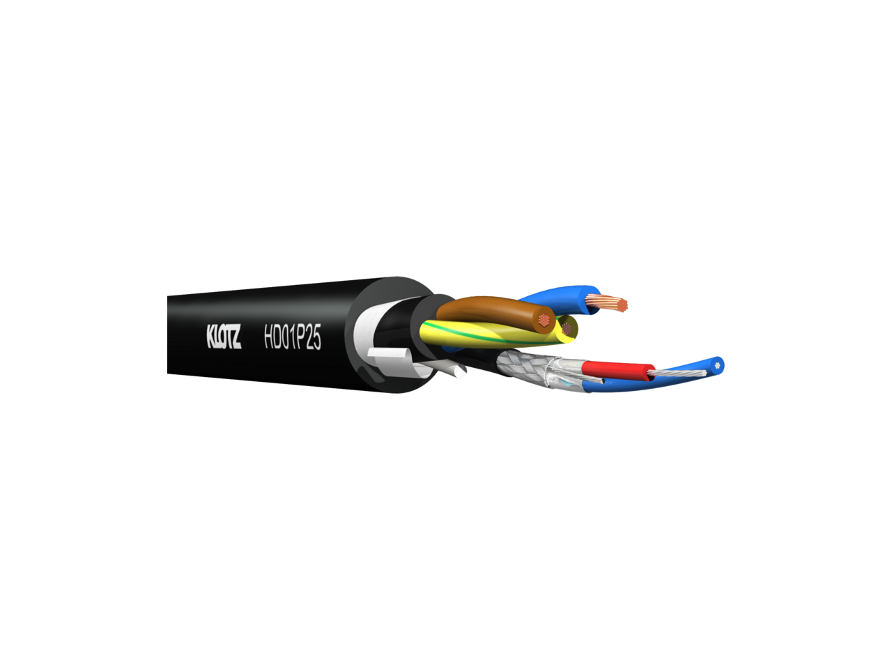 KLOTZ HD01P25 | Hybrid Cables Power & DMX Signal