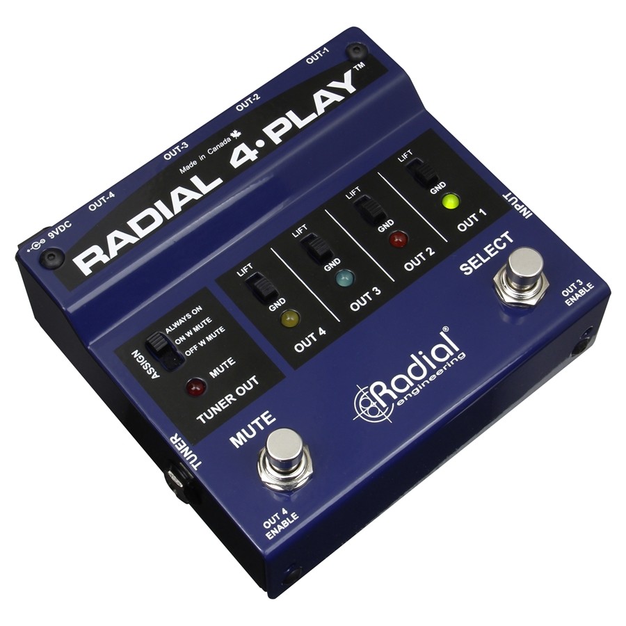 Radial Engineering 4-Play | DI Box Attivi
