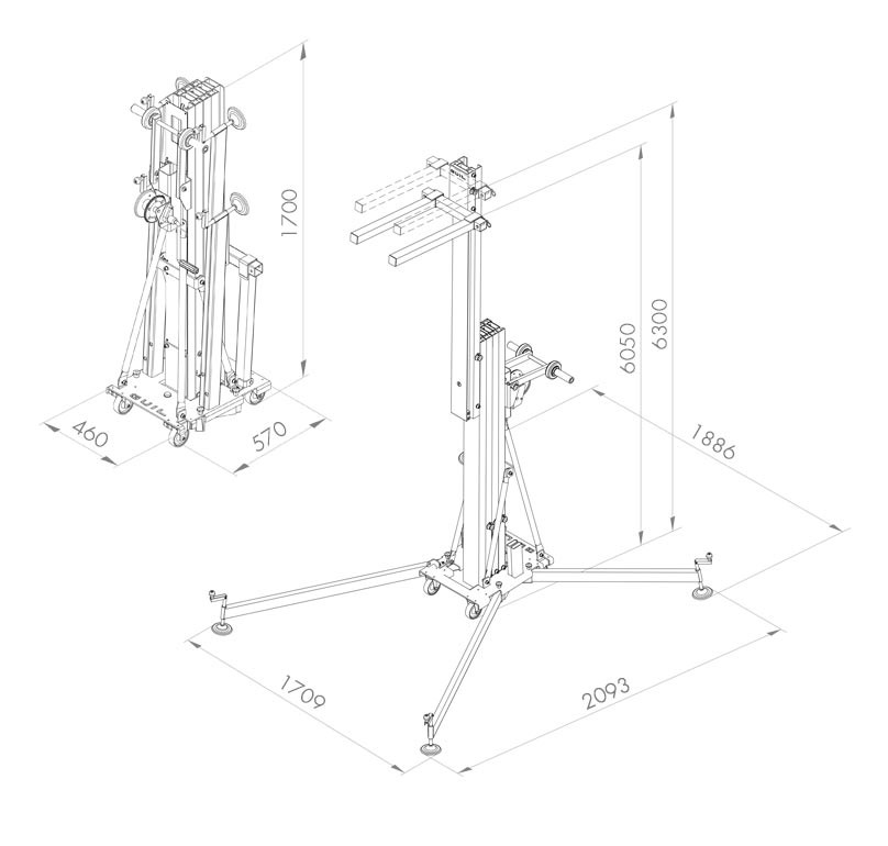 GUIL ULK 500 | Lifter Stands