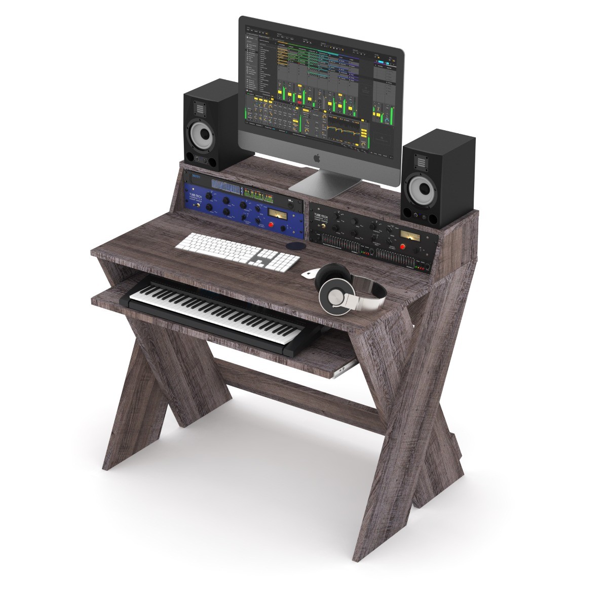 GLORIOUS Sound Desk Compact Walnut | Mobili da Studio