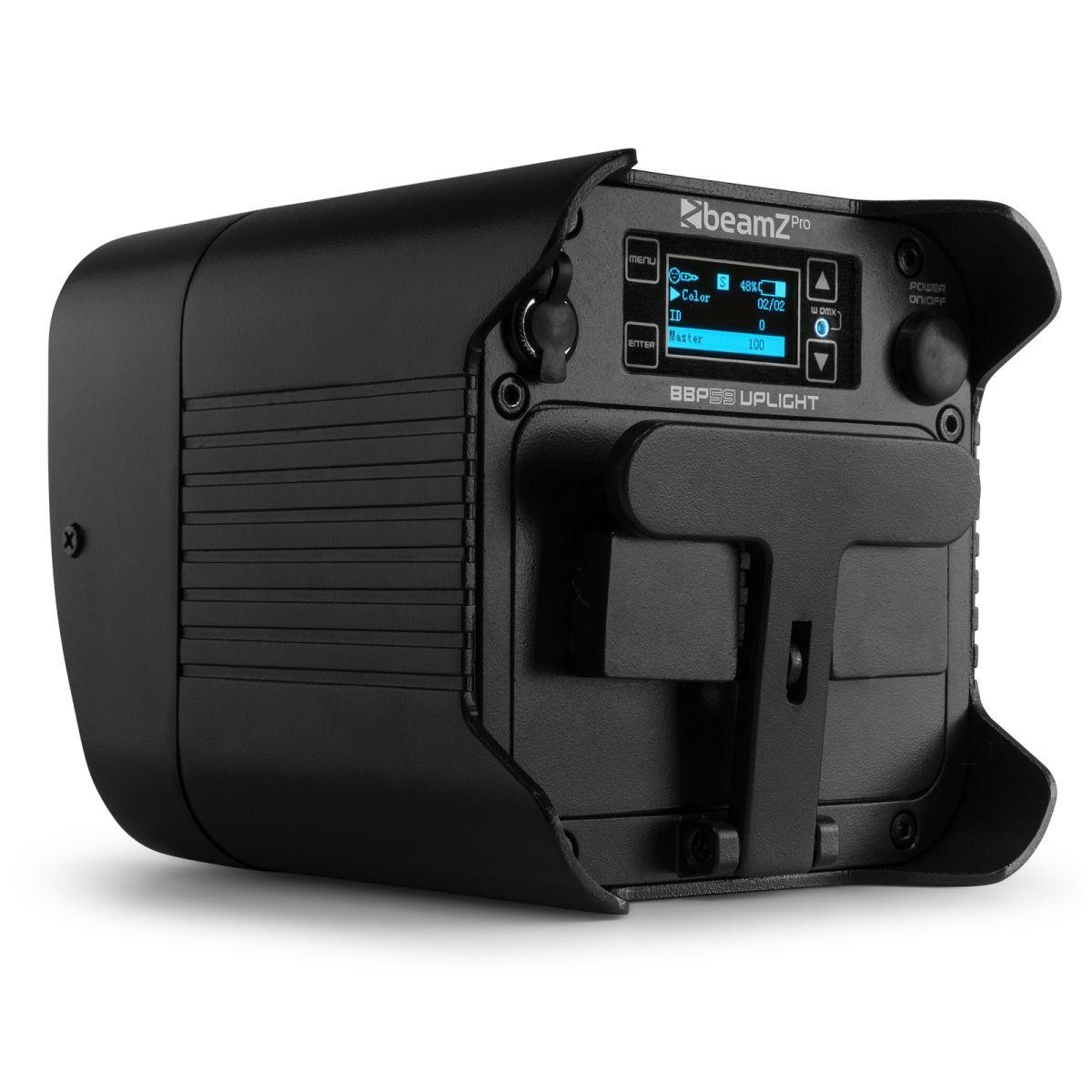 Beamz BBP59 Battery Uplight Par 9x 12W Outdoor | Fari LED a batteria