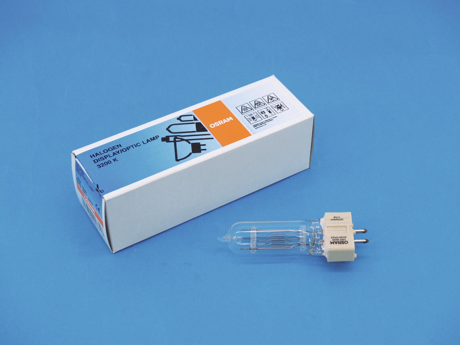 Osram 64720 230V/650W GX-9,5 100h 3200K | Lampade Pin Cap