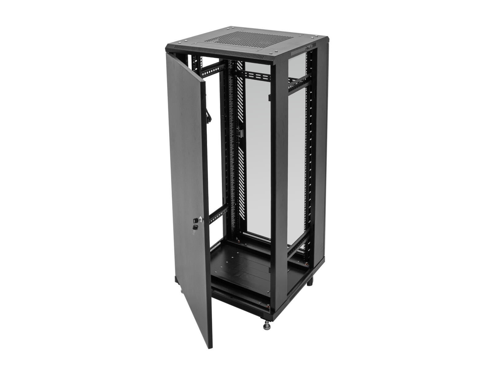 Roadinger SSC-24 Steel Cabinet with Glass Door 24U | 19" Racks