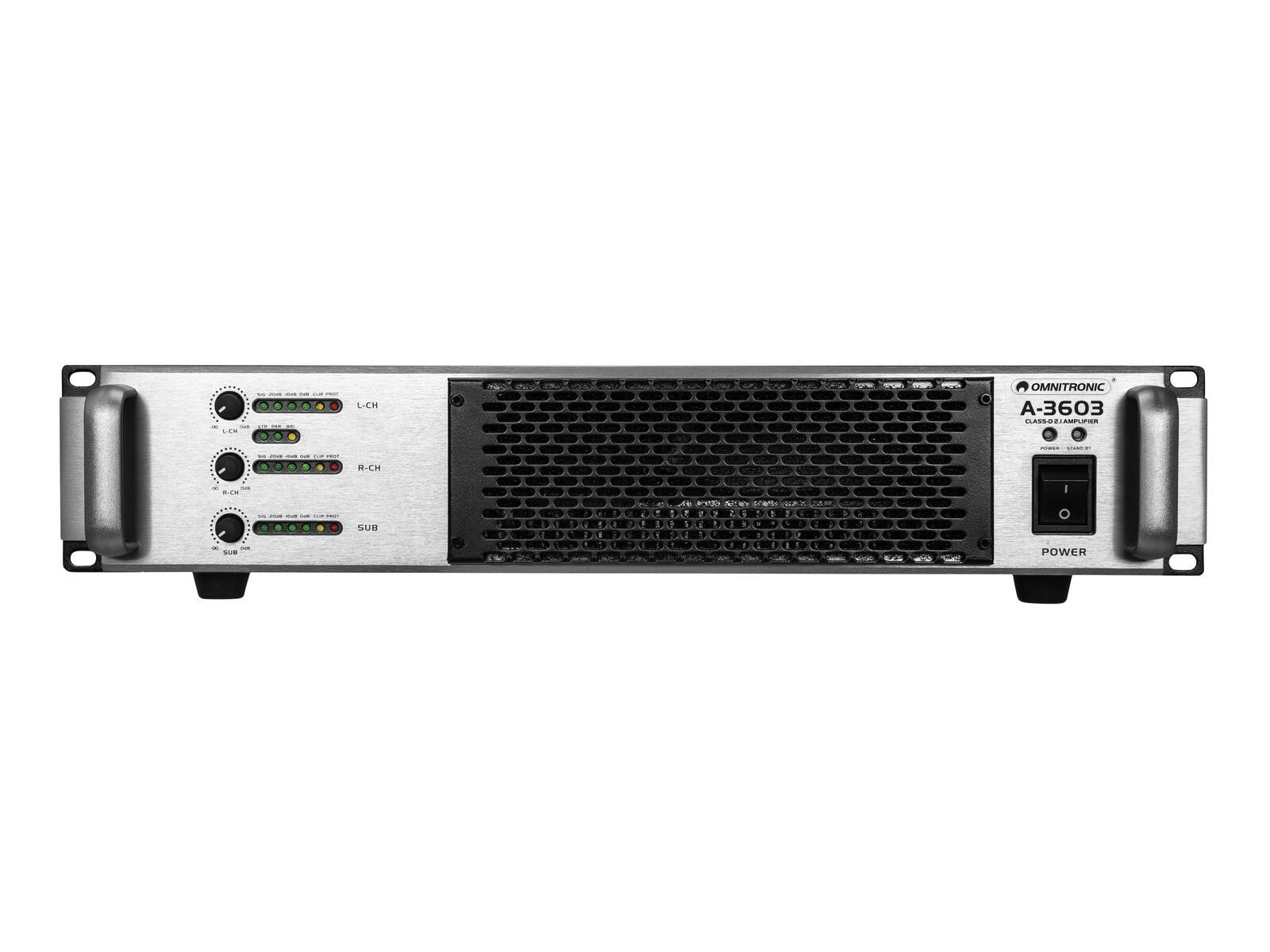 Omnitronic Amplificatore A-3603 in classe D 2.1 | Amplificatori